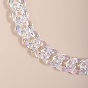 Wiwpar Acrylic Bag Straps Bag Chains Shoulder Straps Replacement Chain Strap for Women's Handbags