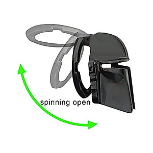 BestEvMod Mando Style Universal Car Engine Start Stop Button Cover Anti-Scratch Push Start Button Protective Cover 3D Cool Car Interior Accessories(Chrome Black)