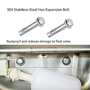 Automatic Water Bowl Dispenser for Dog Large Size Stainless-Steel Waterer Feeder Self Filling Trough for Poultry and Livestock