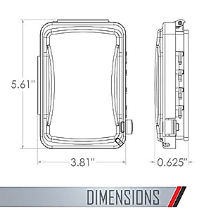TayMac MM110C Weatherproof Single Outlet Outdoor Receptacle Cover, 5/8 Inches Deep, Clear