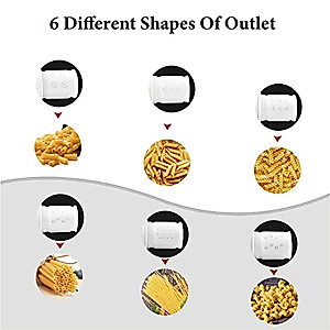 EHZBTL Pasta Press Attachment with 6 Different Shapes of Pasta Outlet, Durable Pasta Press Attachments for KitchenAid