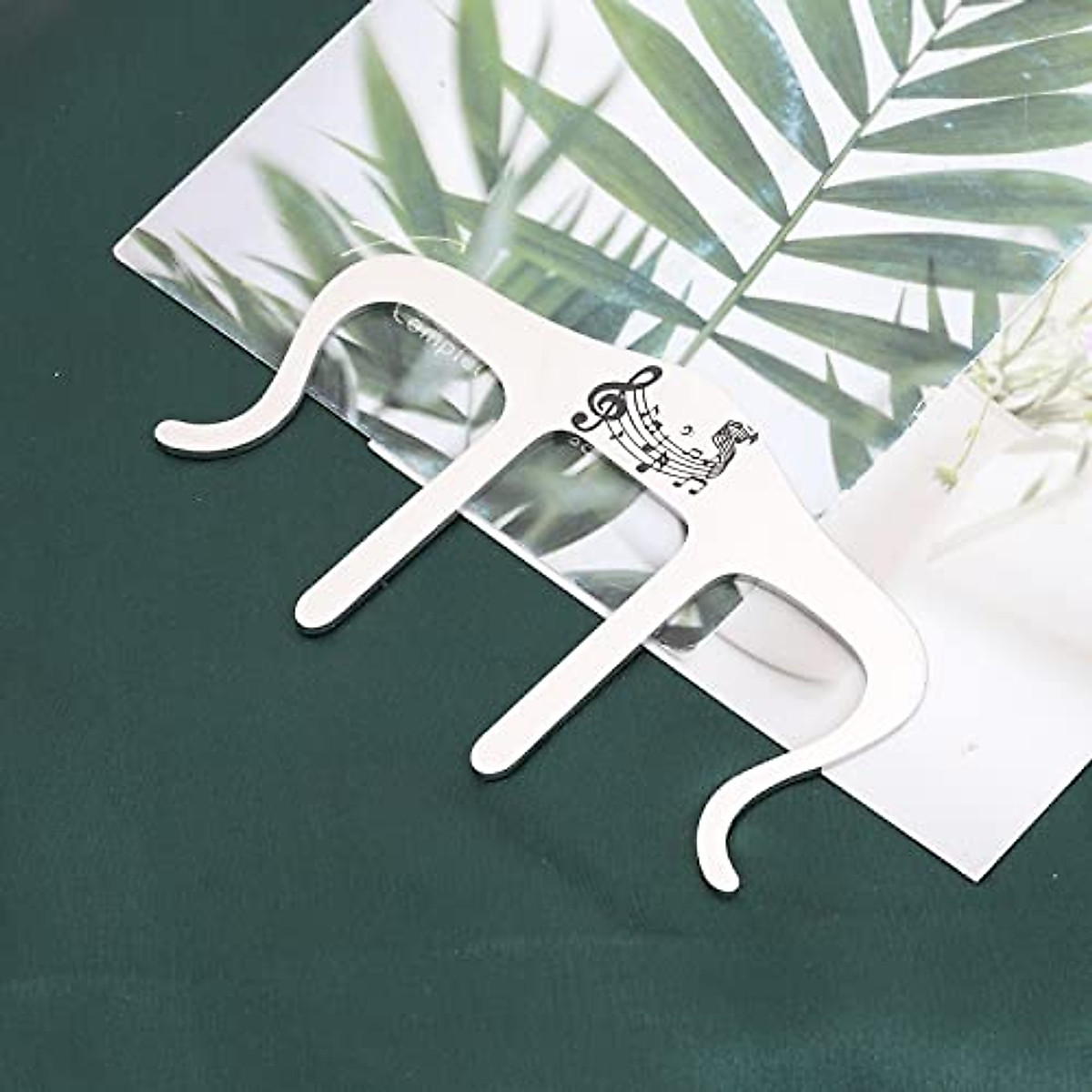 KEYCHIN Music Page Holder Notes Student Teacher Gift Music Book Clip Piano Music Bookmark for Music Teacher Musicians (Bookmark-S)