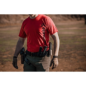 Magpul mens Crew Neck Short Sleeve T-shirt for Men Vert Logo Cotton T Shirt Navy XL, Multi, X-Large US