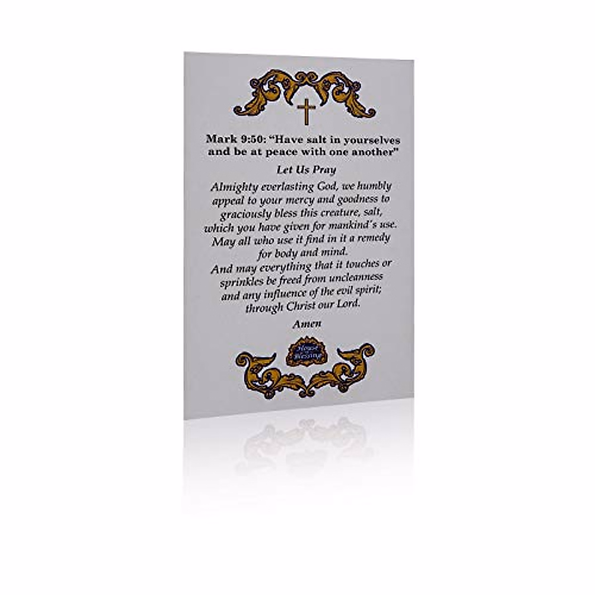 Blessing Salt from The Dead Sea with a Blessing Card (5.3 ounces/150gr)