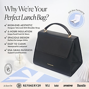 Lunch Bag Women Lunch Box Insulated Lunch Bag, Lunchbox For Adults Womens Lunch Bags For Work Insulated, Cute Lunch Bags For Women Insulated Adult Lunch Boxes For Women, Aesthetic Lunchbag Purse Tote