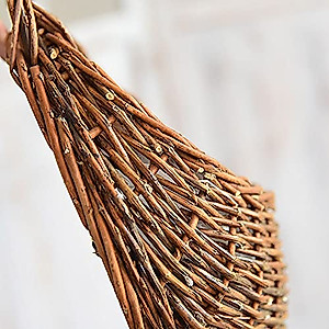 UXZDX Hand-Woven Hanging Basket Storage Basket Flower Pot Wall Hanging Basket Potted Flower Pot Basket Rattan Basket
