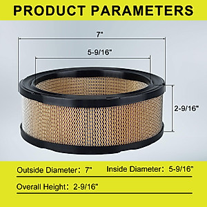 Butom 4708303 47 883 03-S1 Air Filter 52-050-02-S Oil Filter for Kohler Command CH730 CV17-CV23 CV724-CV740 CH18-CH25 CH730-CH740 Engine 47 083 03, KH-47-883-03-S1, 47 083 03-S1