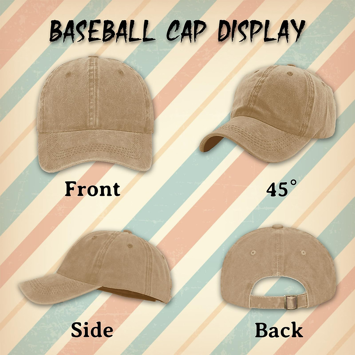 Custom Baseball Hat Add Design Your Own Bulk Cowboy Hat,Custom Trucker Hat for Men Women Natural Hat