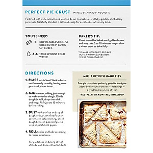 King Arthur Flour Gluten Free Pie Crust Mix, Packaging May Vary, 14 Oz