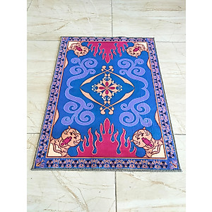 Aladdin Rug, Flying Rug, Magic Rug, Movie Rug, Area Rug, Fan Rug, Living Room Rug, Kids Room Rug, Non Slip Rug, Floor Rug, Purple Rug coolVibesR148.1 (23”x31”)=60x80cm=1.9 ft x2.6 ft