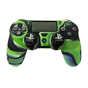 OSTENT Protective Silicone Gel Soft Case Cover Pouch Sleeve for Sony PlayStation 4 PS4 Controller Color Light Green