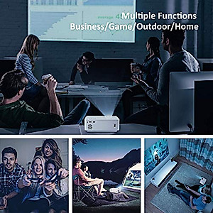 PONER SAUND Mini Portable Projector with Projector Screen