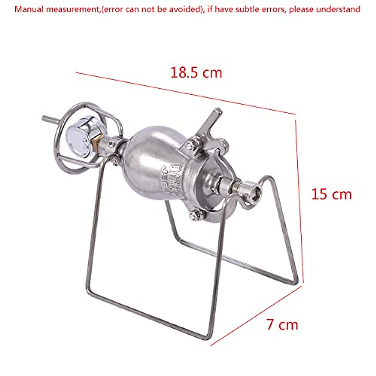 High Pressure Popcorn Maker Machine Mini Stainless Steel Professional Roasting Popcorn Machine Manual Crank Handle Gas Heating Slow Boost with Pressure Gauge for Family Gatherings Study Party Fun