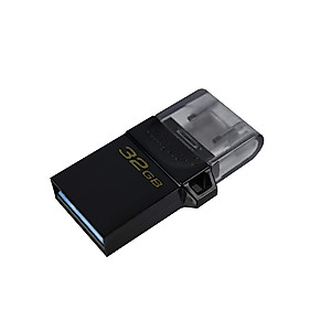 Kingston 128GB DataTraveler microDuo3 G2 Flash Drive + microUSB Supports USB OTG Functionality for Tablets and Smart Phones DTDUO3G2/128GB