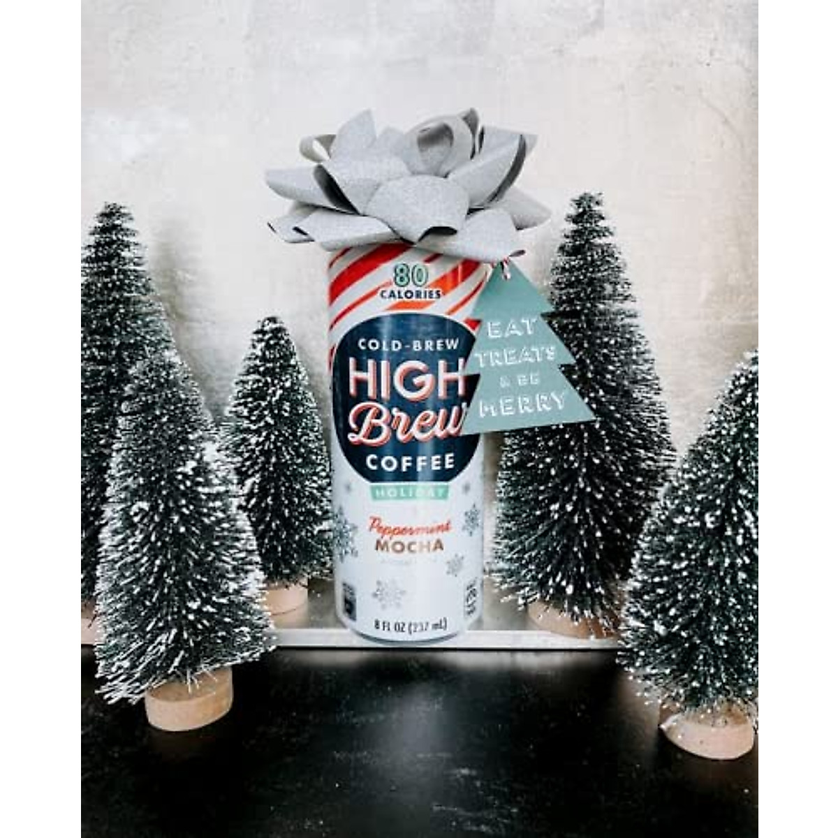 High Brew Coffee, Cold Brew Coffee, Peppermint Mocha, 8 Fl Oz, Ready-To-Drink (Pack of 12)