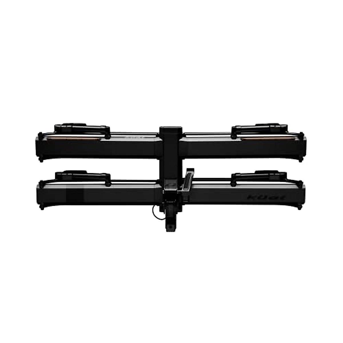 KUAT 2" Piston Pro X LED Dual Ratchet Hitch Rack - Secure Rugged Kashima-Coated Portable Foldable Easy-to-Use No Frame Contact 2-Bike Hauling Platform with 53" Max Wheelbase & 5" Max Tire Width