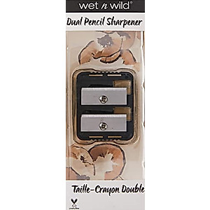 Wet n Wild Dual Pencil Sharpener Dual-Pencil Eyeliner Pencil Sharpener | Convenient | Essential Tool | Sharpens | Easy To Clean | Travel-Friendly | Compact