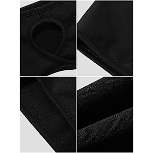 Tatuo 3 Pieces Fleece Ponytail Headband Earband Winter Running Headband Ear Warmer Headband for Women Girls Outdoor Sports and Fitness (Color Set 5)