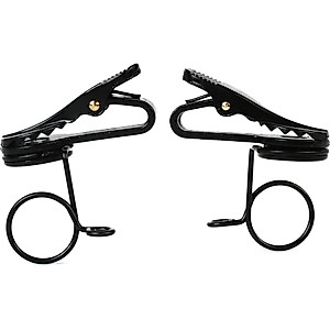 Shure RK183T1 Single Mount Tie-Clips For MX183, MX184, MX185, Wl183, Wl184, & Wl185, Set of 2, Black