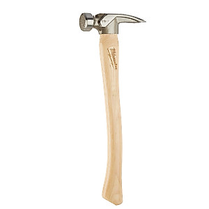 Milwaukee 48-22-9419 Milled Face Hickory Wood 19 oz. Framing Hammer