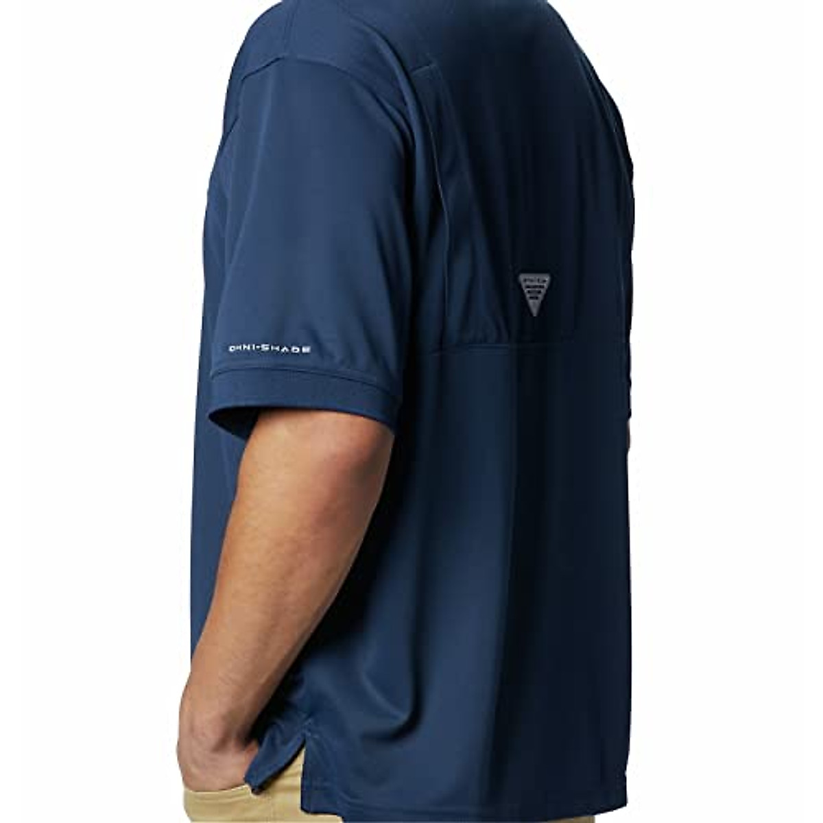 Columbia Men's PFG Perfect Cast Polo Shirt, Breathable, UV Protection Collegiate Navy