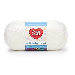 Bulk Buy: Red Heart Soft Baby Steps Yarn (3-Pack) White E746-9600