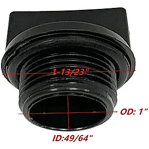 4PCS Water Drain Fine Thread Plug and Seal For Harbor Freight Predator 2" 3” 212cc 301cc Water Pump 63405 63406 56162 56718 For DuroMax 7HP 2 IN. 3 IN. For Champion 2" 3" Semi-Trash Water Pump