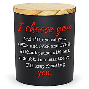 Anniversary Wedding Gifts for Men, Women, Couple, Christmas, Birthday Gifts for Her, Him, Boyfriend, Girlfriend, Romantic Gifts for Husband and Wife Gift Ideas, Vanilla Lavender Scented Candle 10oz