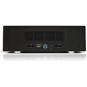 StarTech.com Dual Bay Hard Drive Duplicator and Eraser, External Standalone HDD/SSD Cloner / Copier, USB 3.0 to SATA Docking Station, Hard Disk Copier / Sanitizer / Wiper Tool (SATDOCK2REU3),Black