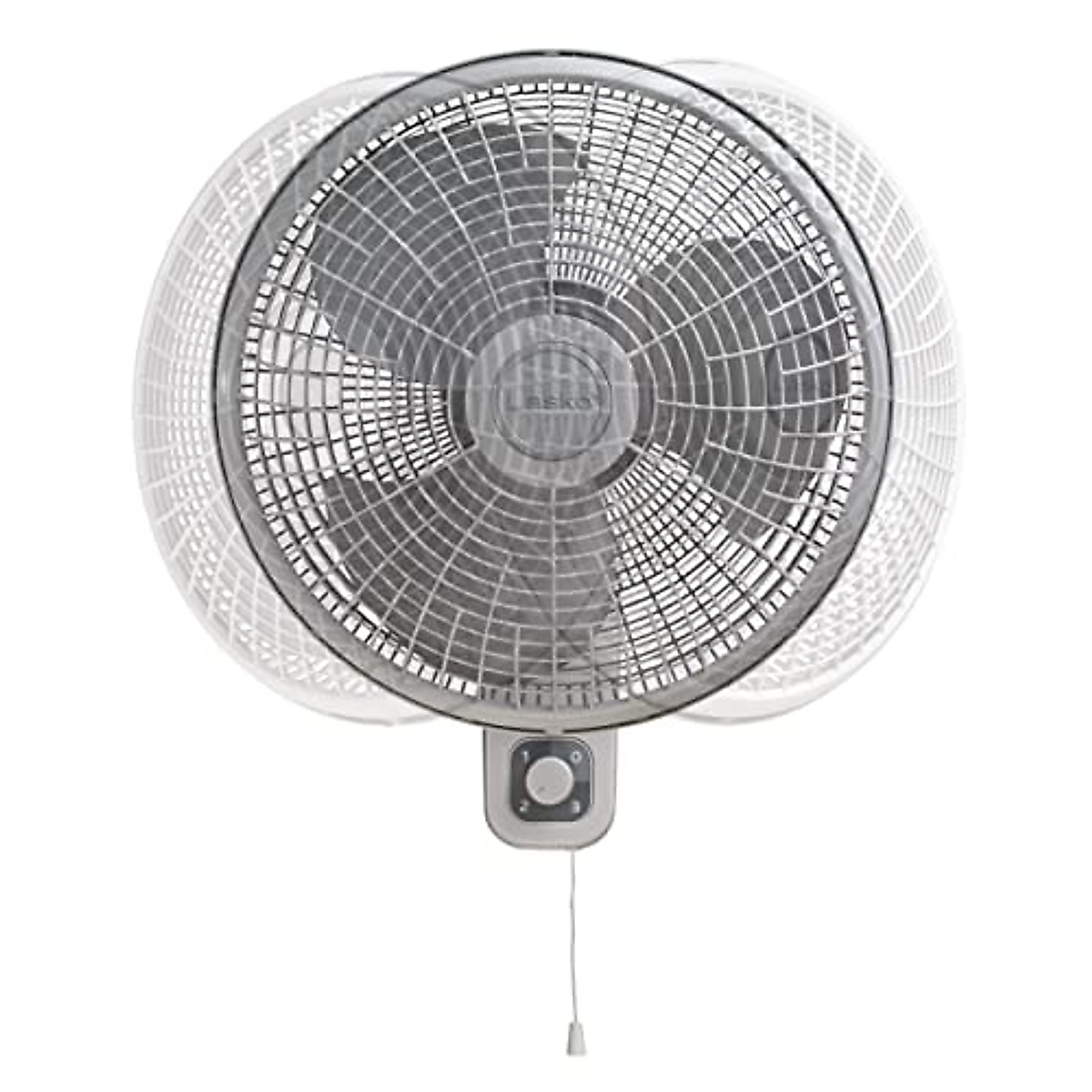 Lasko 16" 3-Speed Oscillating Wall Mount Fan for Indoor Use, M16900, Light Grey