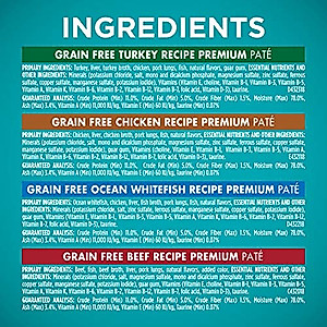 Purina ONE High Protein, Grain Free Pate Wet Cat Food Variety Pack, Grain Free Formula - (24) 3 oz. Cans