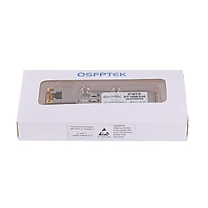 QSFPTEK 1.25G SFP-T Gigabit SFP Copper Ethernet Module, SFP to RJ45, 10/100/1000BASE-T Mini gbic Transceiver for Cisco GLC-T/SFP-GE-T/GLC-TA, Mikrotik SRJ01, Netgear, Supermicro, up to 100m