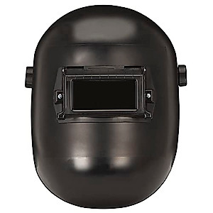 Sellstrom Lightweight, Durable, Bucket Style Passive Welding Helmet with Ratchet Headgear, 2" x 4.25" Lift Front (Filters, Cover Plates Sold Separately), Super Tuff Nylon, Black, 28301