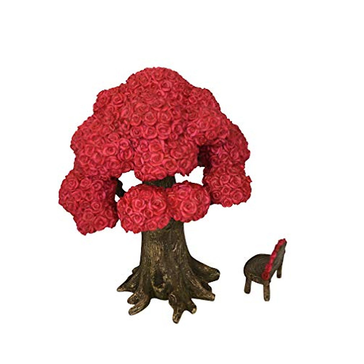 GlitZGlam Fairy Garden Miniature Tree: Mrs. Rose The Pink Rose Tree of Azar (9 Inch Tall) for The Garden Fairies and Gnomes - from The Beautiful Azarian Collection. A Fairy Garden Accessory