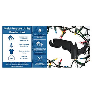 JSP Manufacturing Green & Red Plastic Utility Handy Hook - Screw On Pole Attachment Hook- 2 Kit