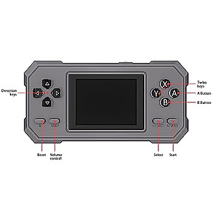 520 in 1 Retro Games Mini Game Consoles Handheld Retro Game Console - Crystal Press Buttons Rechargeable and Controller AV TV Output Gift for Kids and Adults (Misty Gray)