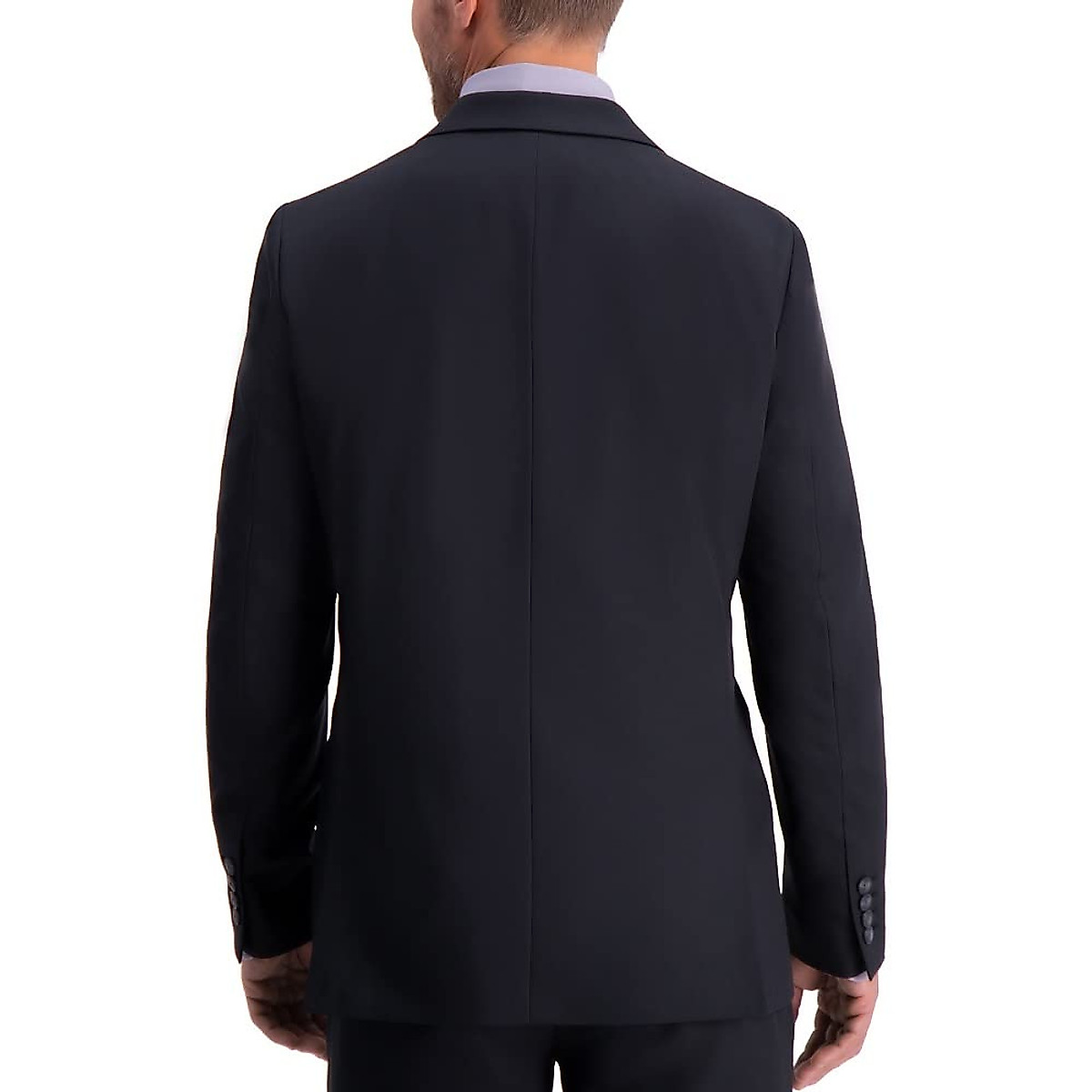 Haggar mens Active Series Stretch Slim Fit Separates Business Suit Jacket, Black, 36 US