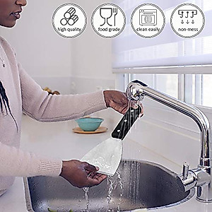 HaSteeL Griddle Scraper 2Pcs, Stainless Steel 9.5in Slant Edge Metal Grill Scraper Chopper for Food Service & Cleaning Supplies, Perfect for Teppanyaki Flat Top BBQ Indoor & Outdoor, Dishwasher Safe