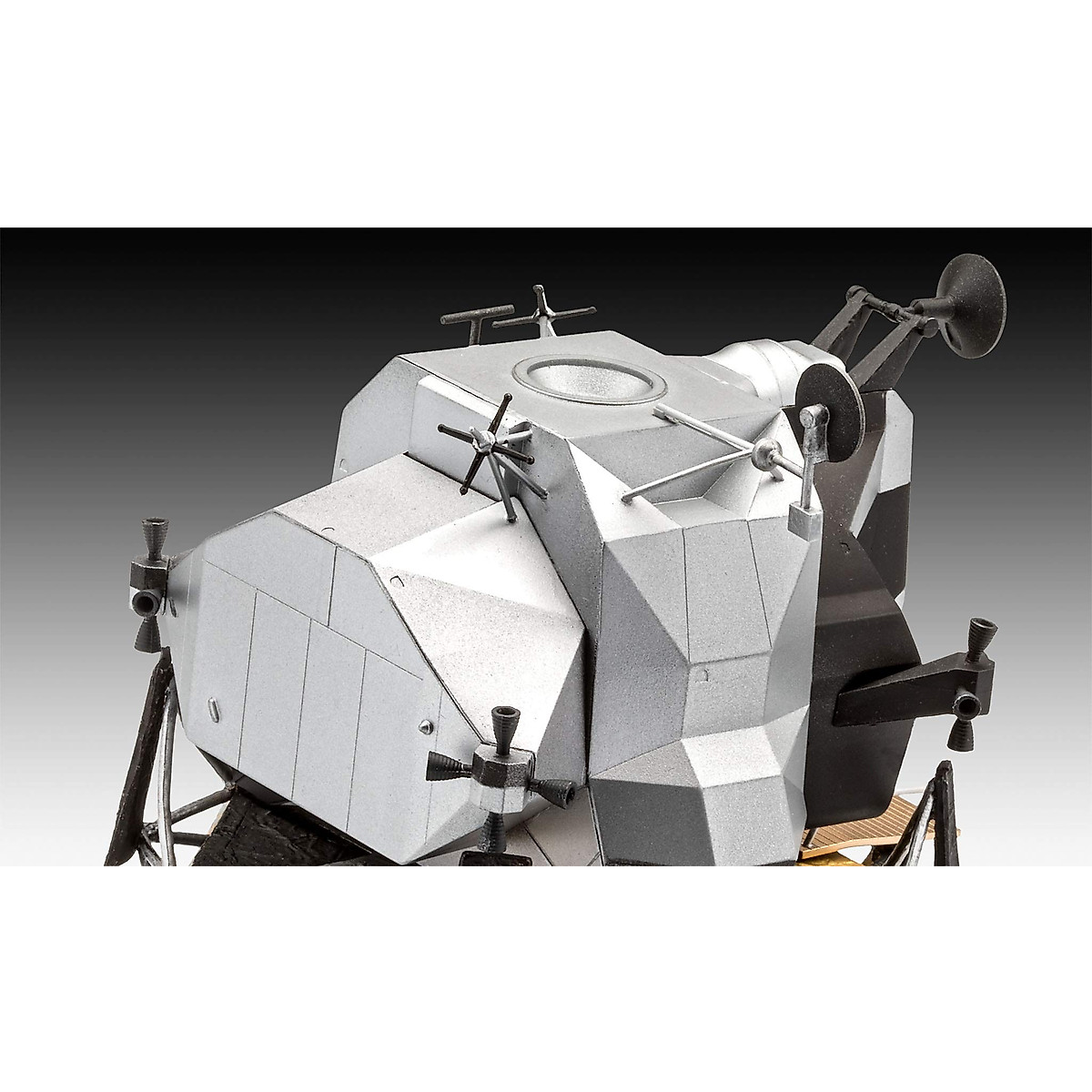 Revell RV03701 Moon Landing 1:48 - Apollo 11 Lunar Module & Eagle Plastic Model kit, Silver/White