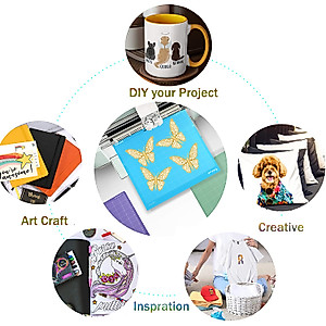 VIKDOOK Cutting Mat for Cricut 12” X12” Strong Grip Sticky for Cricut Mats 5 Pack Purple Color Strong Grip (Strong Grip-12"X12", Purple- 5 Pack)