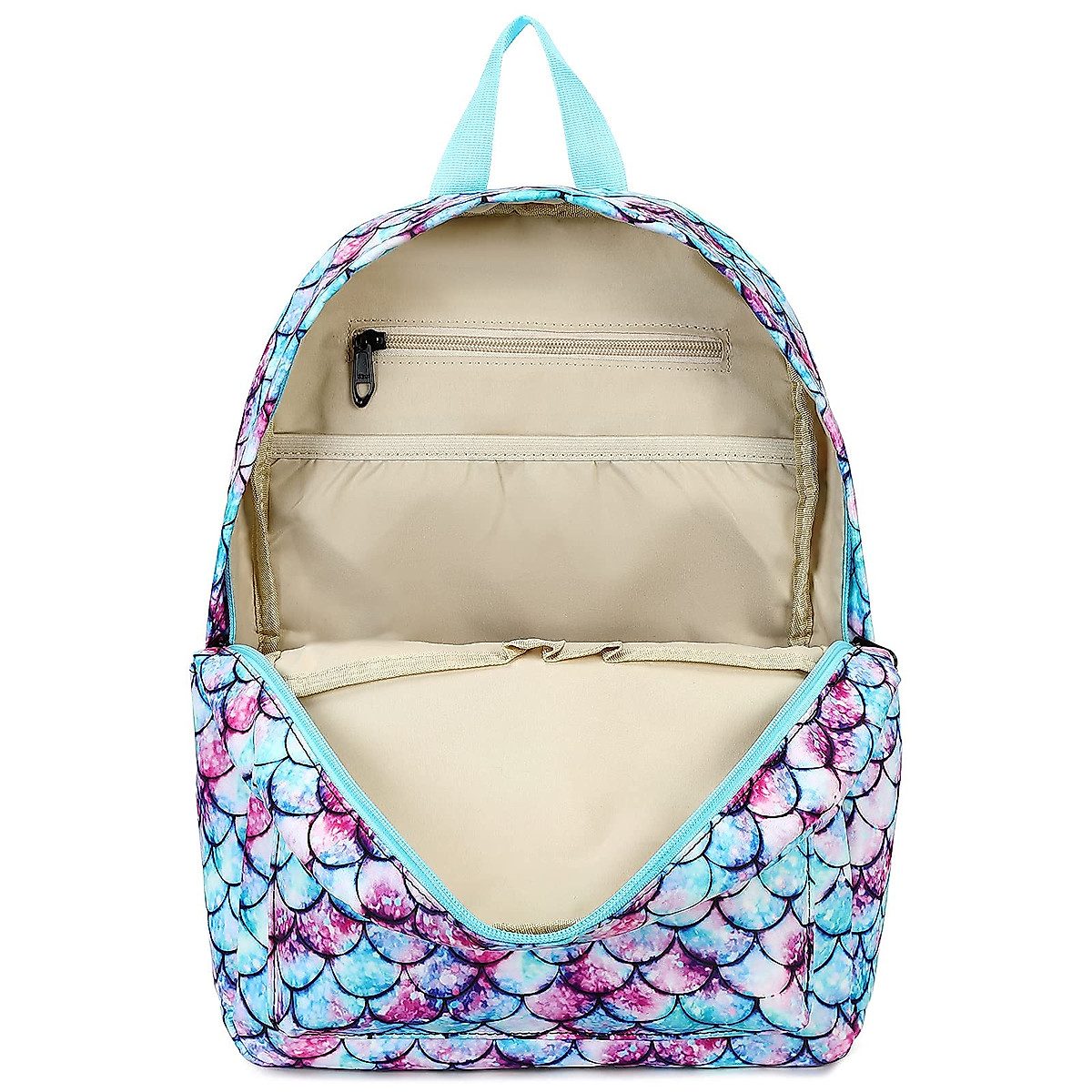 Girls Backpack Preschool School Bag for Kids Elementary Kindergarten Backpack Bookbag (Mermaid)