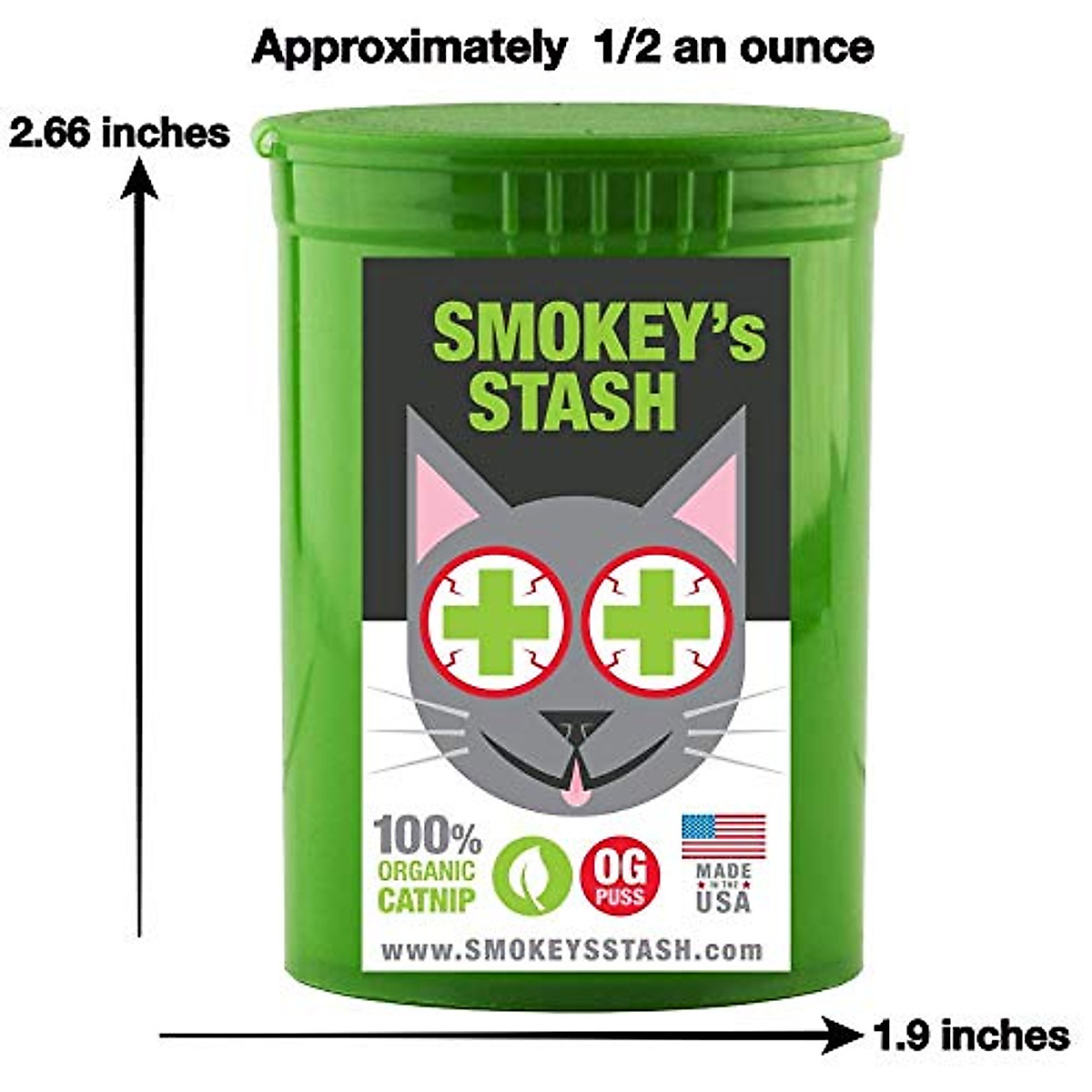 Smokey's Stash Cat Catnip Spray and Dried Organic Catnip Combo Maximum Potency cat nip Bundle