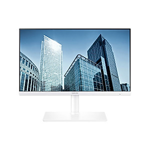 SAMSUNG SH850 Series 24-Inch WQHD (2560x1440) Computer Monitor, Display Port, HDMI, USB-C, Height Adjustable Stand, 3 Yr WRNTY (LS24H851QFNXZA), White