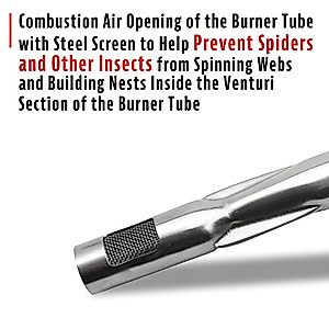 Village Smoker 60040 Grill Burner Tube Kit Compatible with Weber Baby Q, Q100, Q120, Q1000, Q1200, 516002, 516001, 50060001, 51060001 Gas Grills Part Number 69957, 41657 Grill Parts