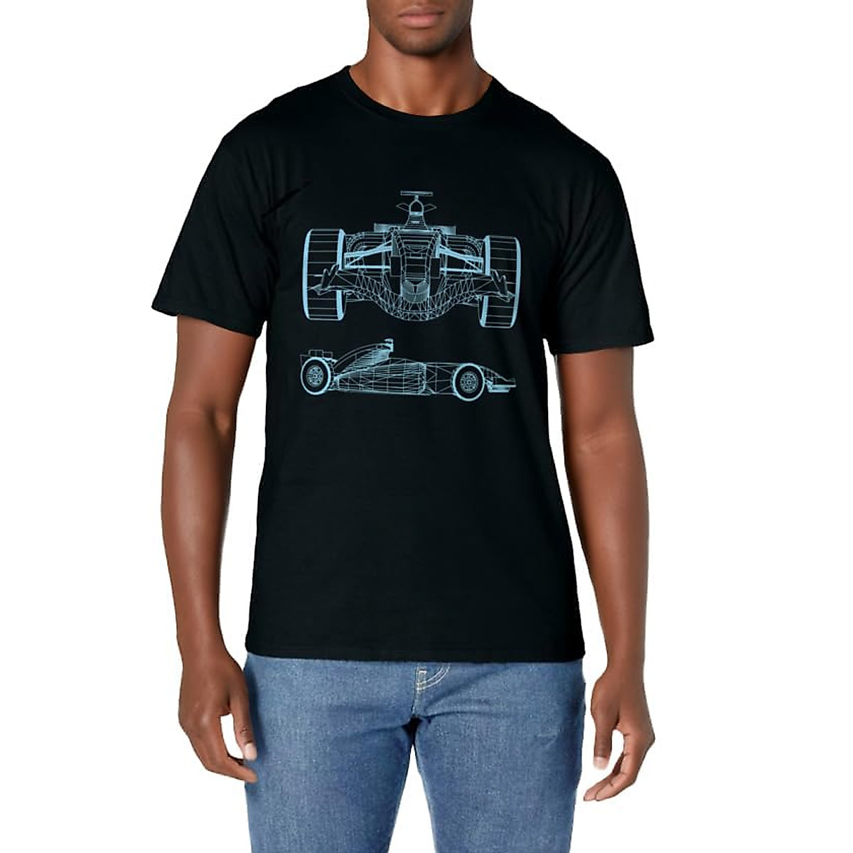 Formula Racing Car Silhouette Mechanical Engineering draw Short Sleeve T-Shirt