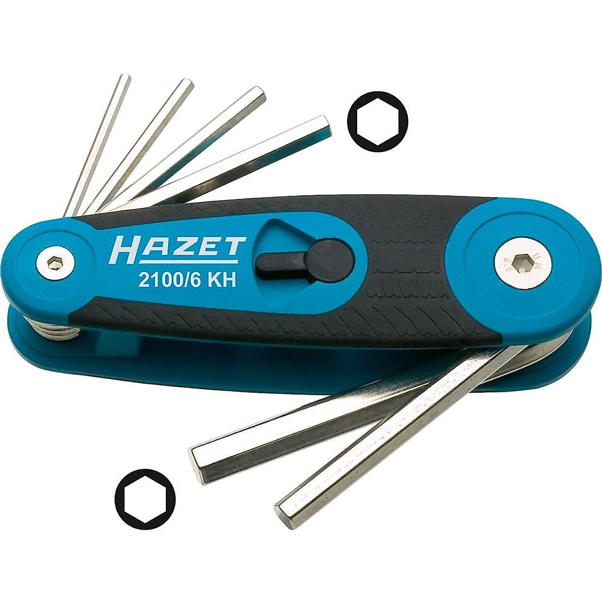 Hazet 2100/6KH 6 Piece Hexagon Offset Screwdriver Set, 2.5-8mm
