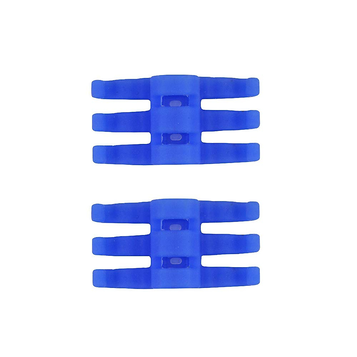 ZSHJGJR 2pcs Archery Bow Limbs Stabilizer Rubber Bow Limbs Shock Absorber Compound Bow Limbs Vibration Dampener Silencers Archery Accessory (Blue)