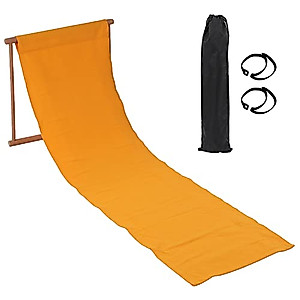 plplaaoo Beach Lounge Chairs,Chaise Lounge Outdoor,Patio Lounge Chairs, Folding Lounge Chair,Beach Lounge Chair Portable Reclining Mat Lounge for Outdoor Vacation Travel Trip(Yellow)