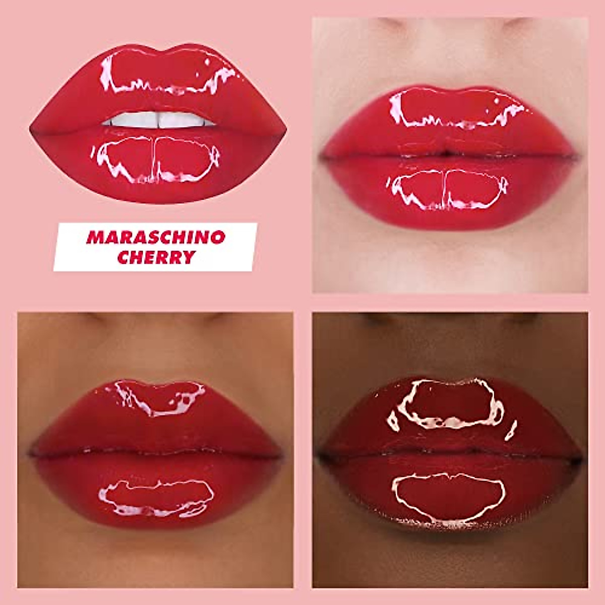 Lime Crime Wet Cherry Lip Gloss, Naked Cherry (Nude Blush) - Cherry Scented Lightweight, Plumping & Comfortable Ultra Glossy Sheen That Won't Stick - Long Lasting & Non-Sticky - Vegan Makeup