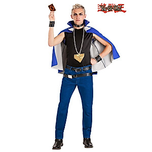 Fun Costumes Adult Yu-Gi-Oh Duel Master Costume | Yugioh | Yami Yugi | Duel Master Anime Character Cosplay Outfit - Multi-colored - Large